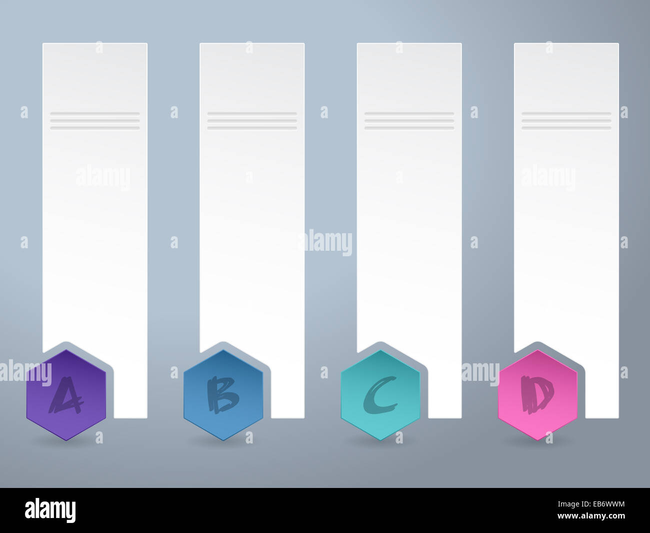 White label infograhic background design with small color hexagons and ...