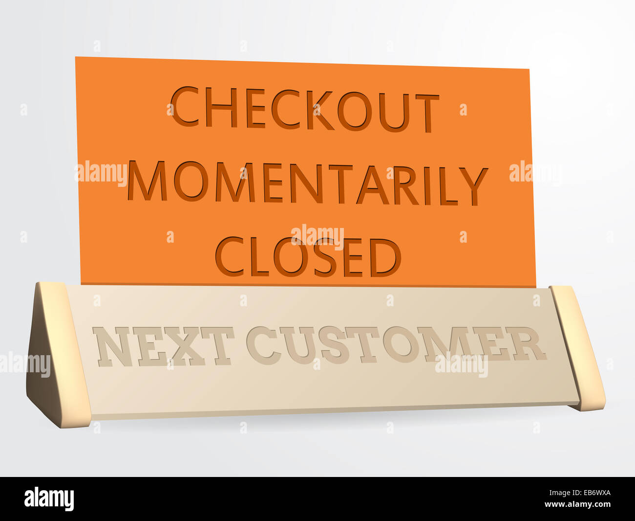 Next customer / checkout closed sign for shops and supermarkets Stock ...