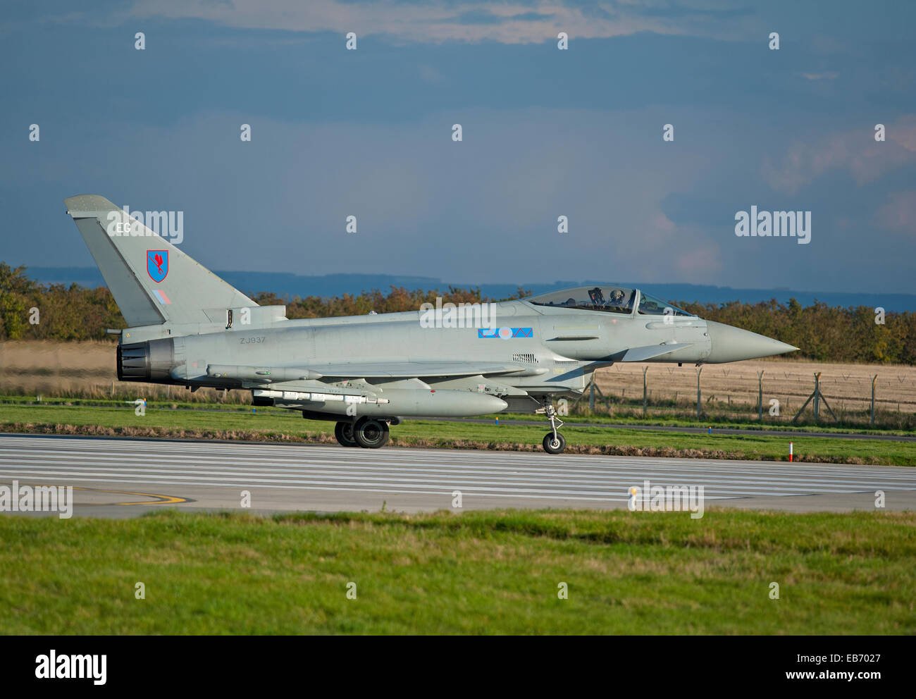 No 6 Sqn Eurofighter Typhoon EG ZJ937 jet fighter based at RAF ...
