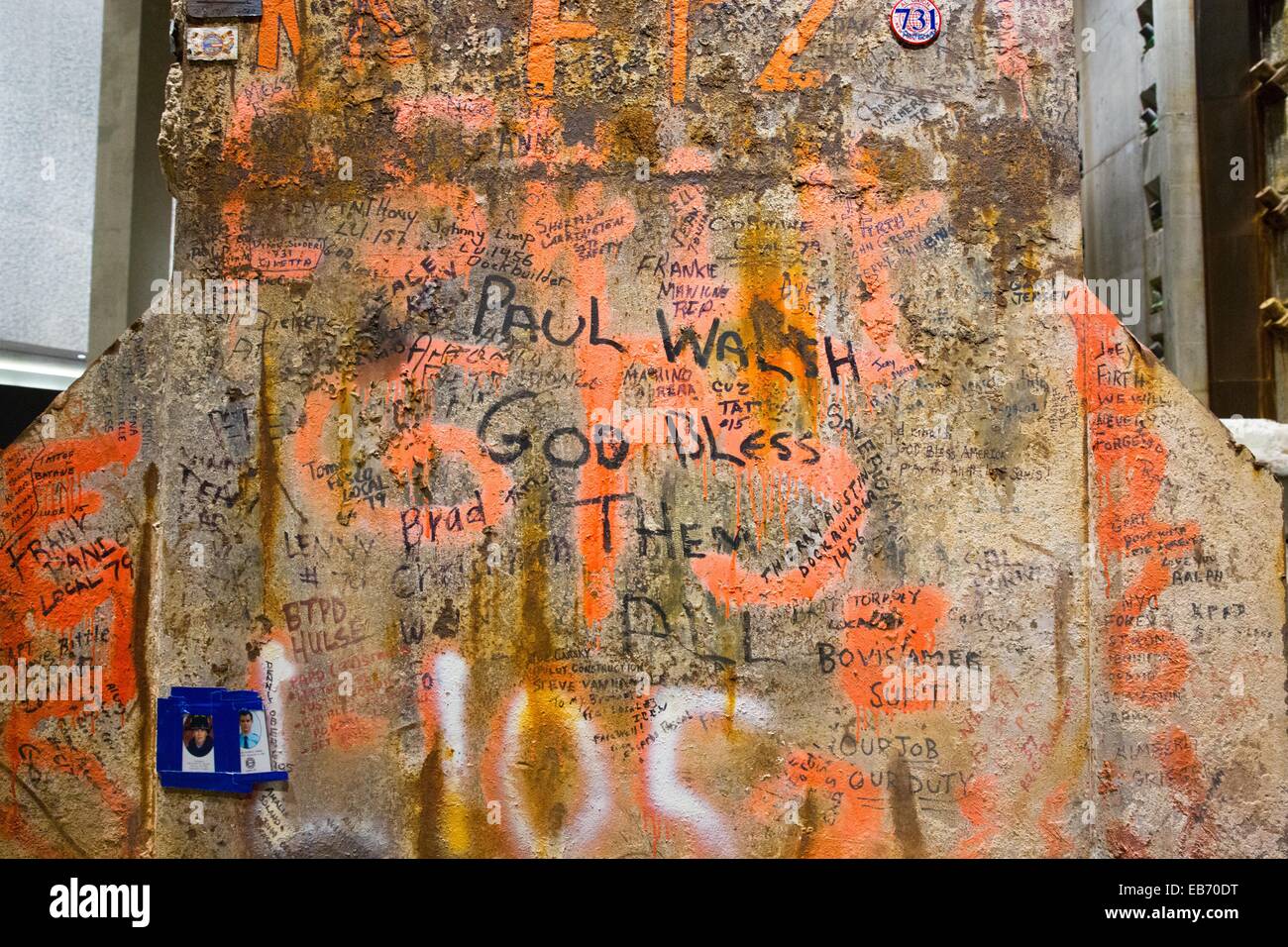 Last WTC column, Foundation Hall of the National September 11 Memorial ...