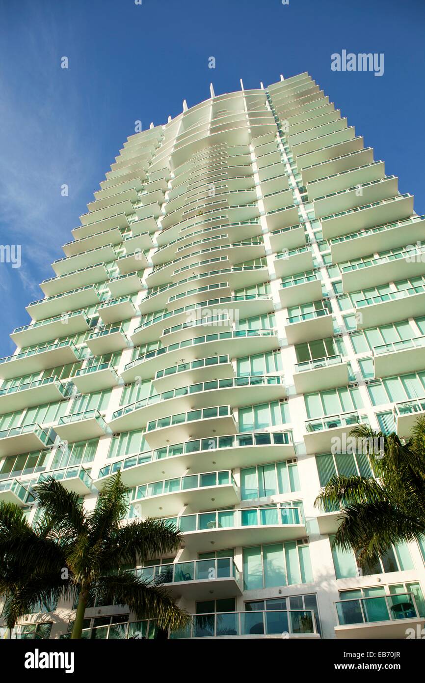 Condo tower, Miami, Florida, USA Stock Photo - Alamy