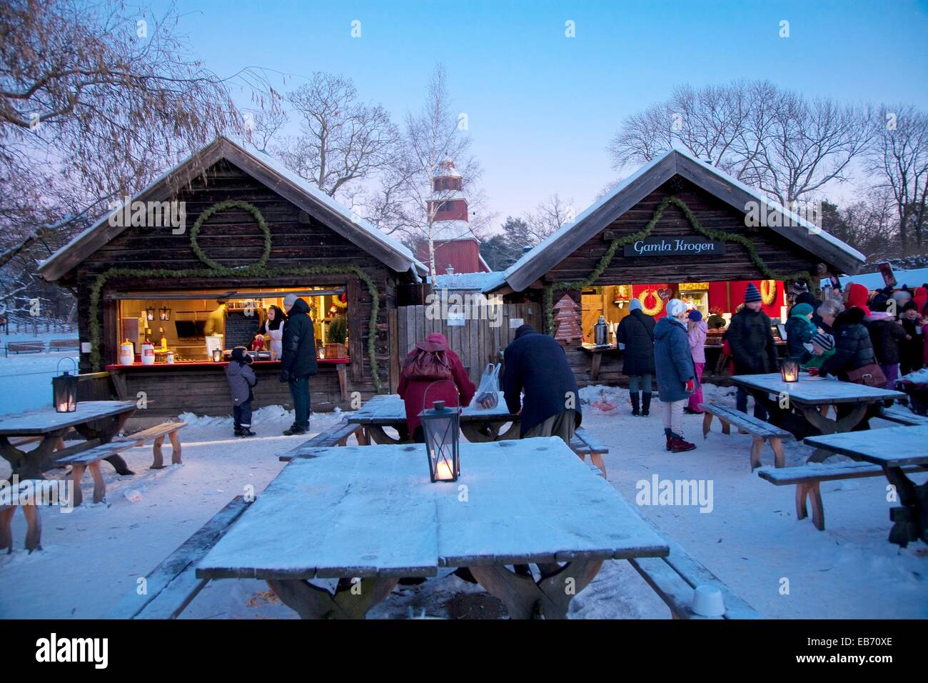 Skansens, Christmas Fair,Stockholm Stock Photo - Alamy