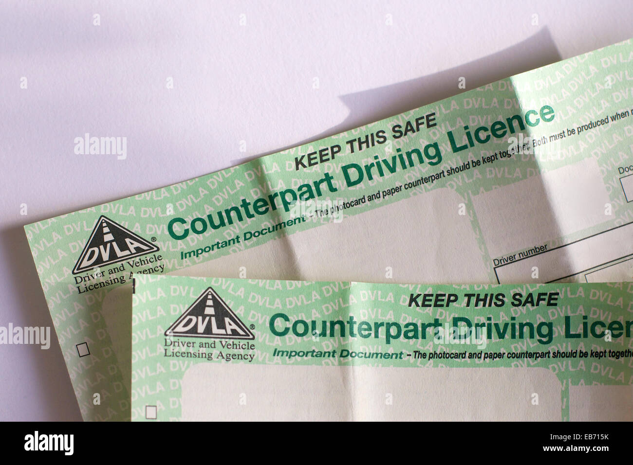 UK DVLA Part 2 D740 Counterpart Paper Driving Licence Stock Photo Alamy uk-dvla-part-2-d740-counterpart-paper-driving-licence-stock-photo-alamy