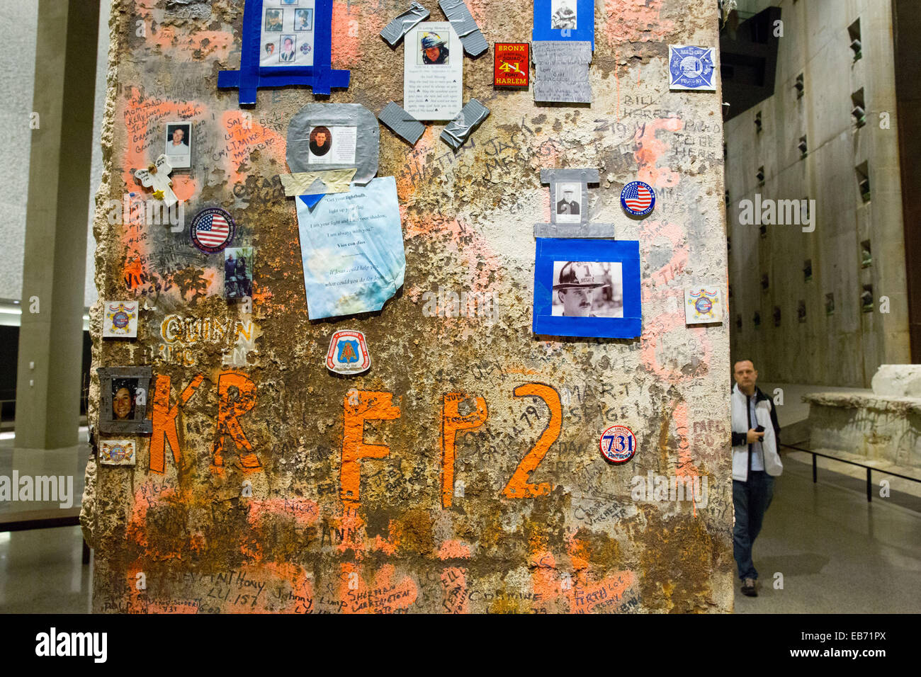 Last WTC column, Foundation Hall of the National September 11 Memorial ...