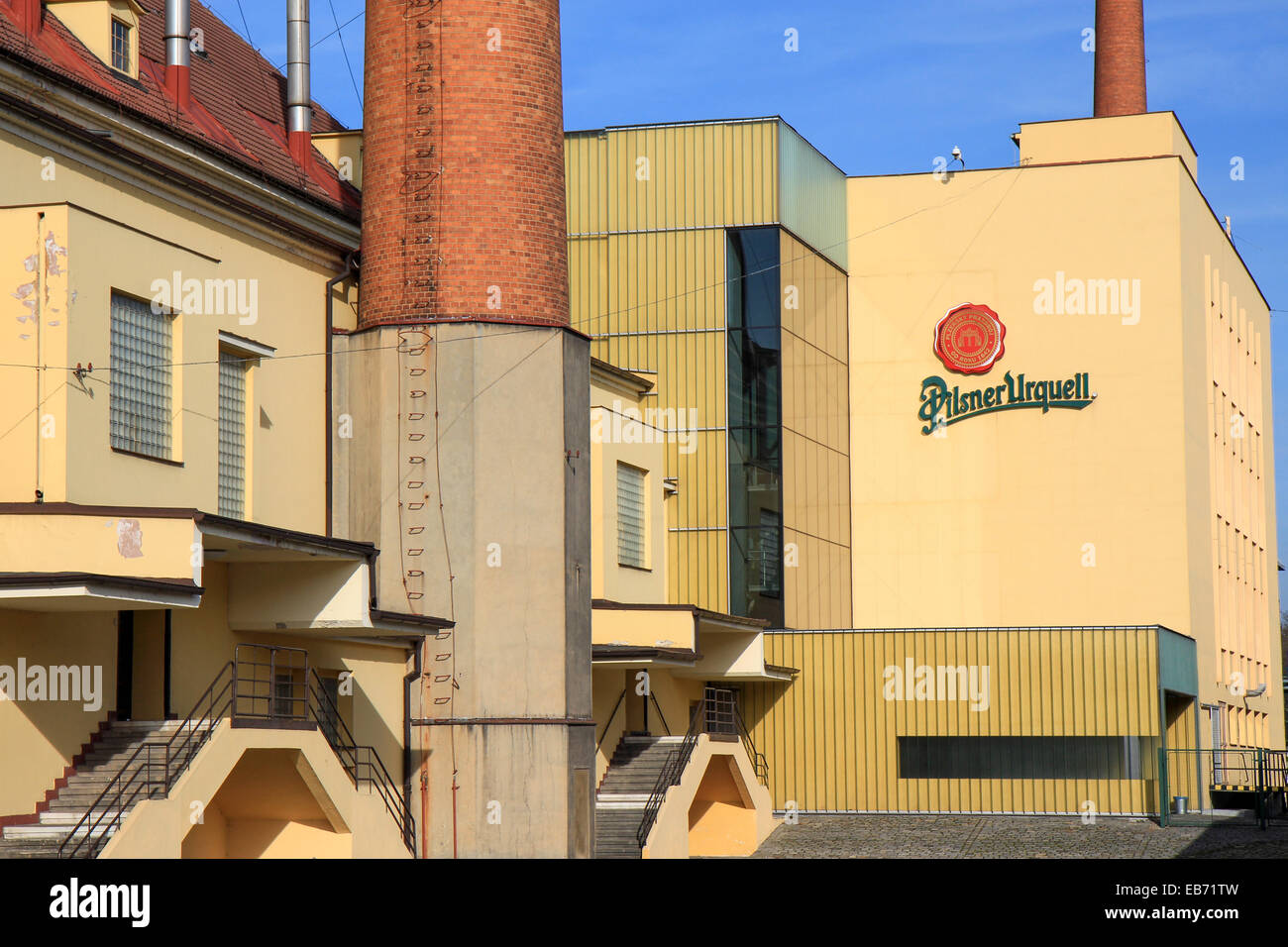 Czech Republic: Main buildings of Pilsner Urquell brewery, Pilsen ...