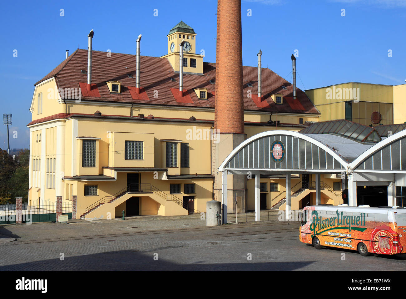 Czech Republic: Main buildings of Pilsner Urquell brewery, Pilsen ...