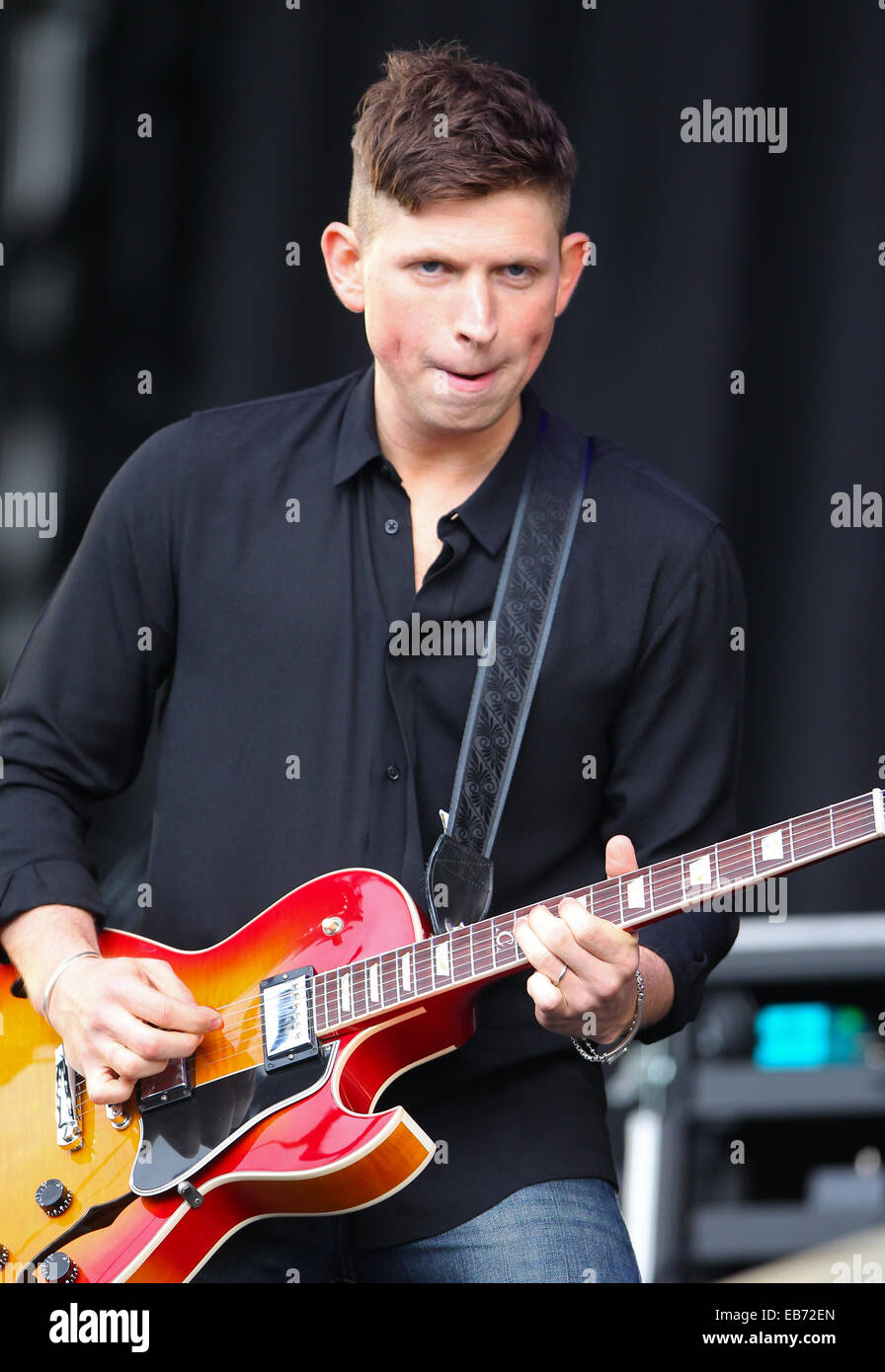 Kings of Leon open the main stage during the Radio 1 Big Weekend in ...
