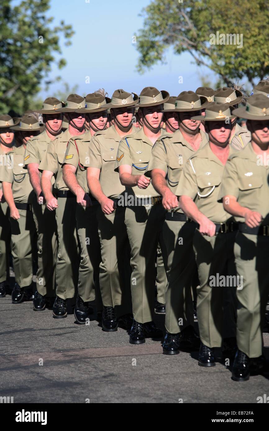 Military parade by Australien soldiers returning from Iraq Darwin ...
