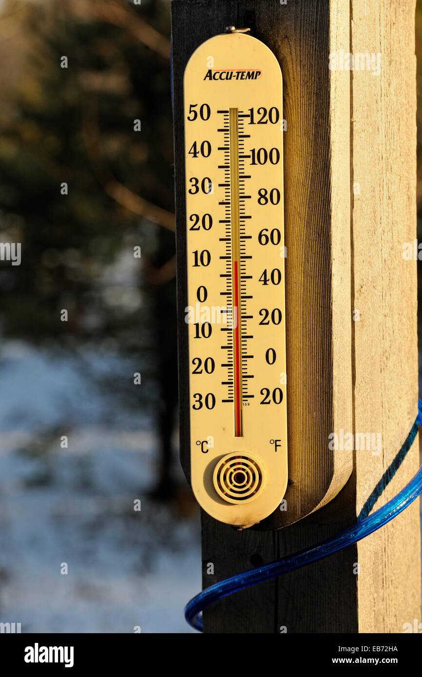 Thermometer outdoors canada hi-res stock photography and images - Alamy