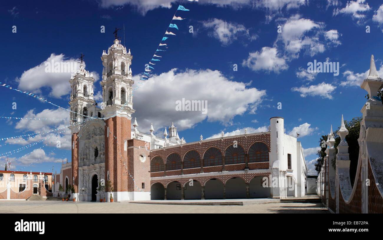 Ocotlan church Tlaxcala Mexico Stock Photo - Alamy