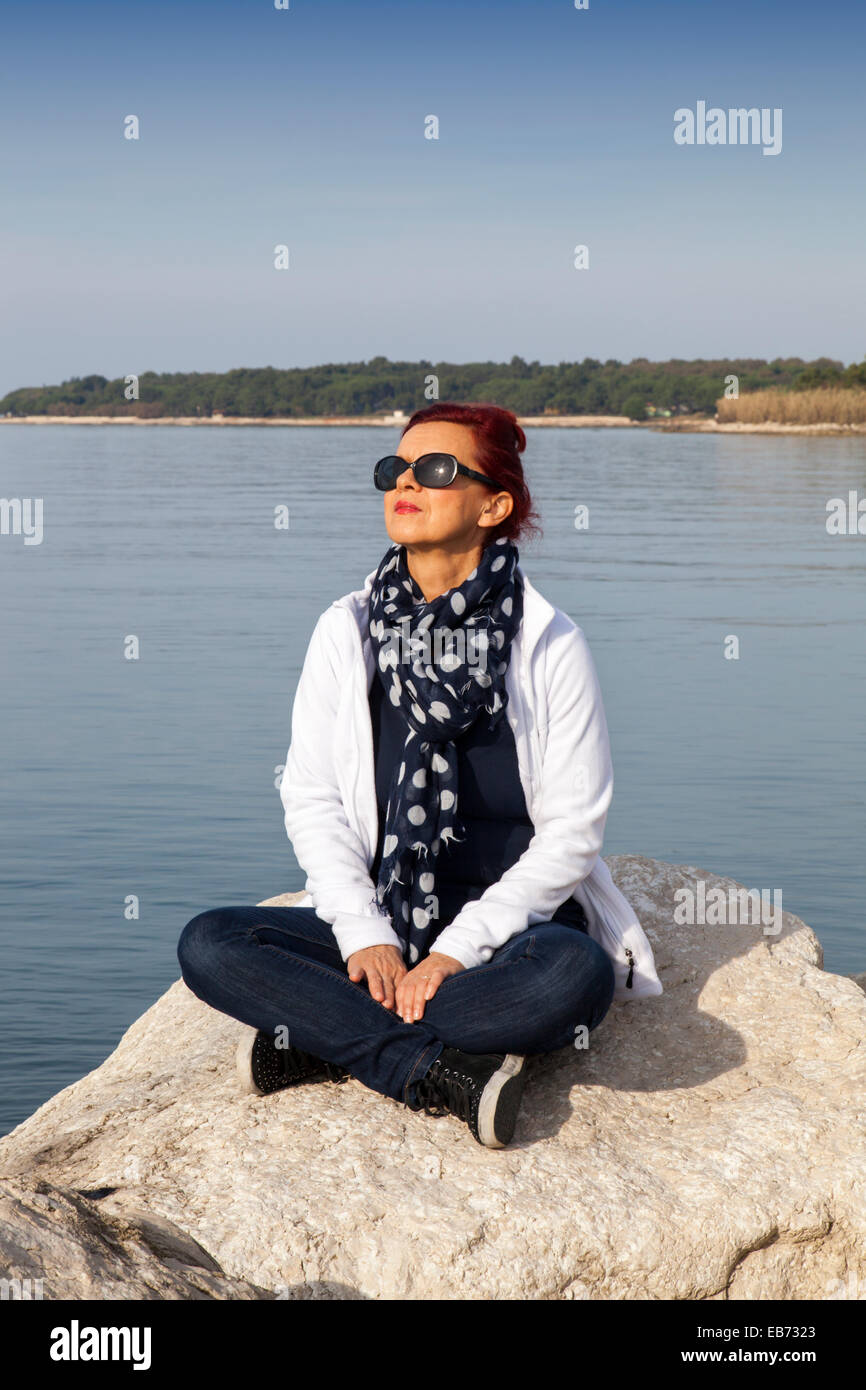 Pretty woman sunbathing hi-res stock photography and images - Alamy