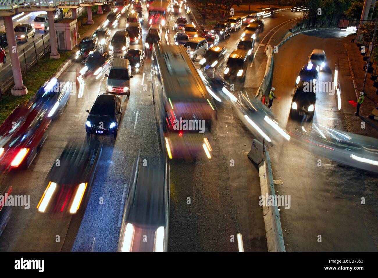 Jakarta road traffics hi-res stock photography and images - Alamy