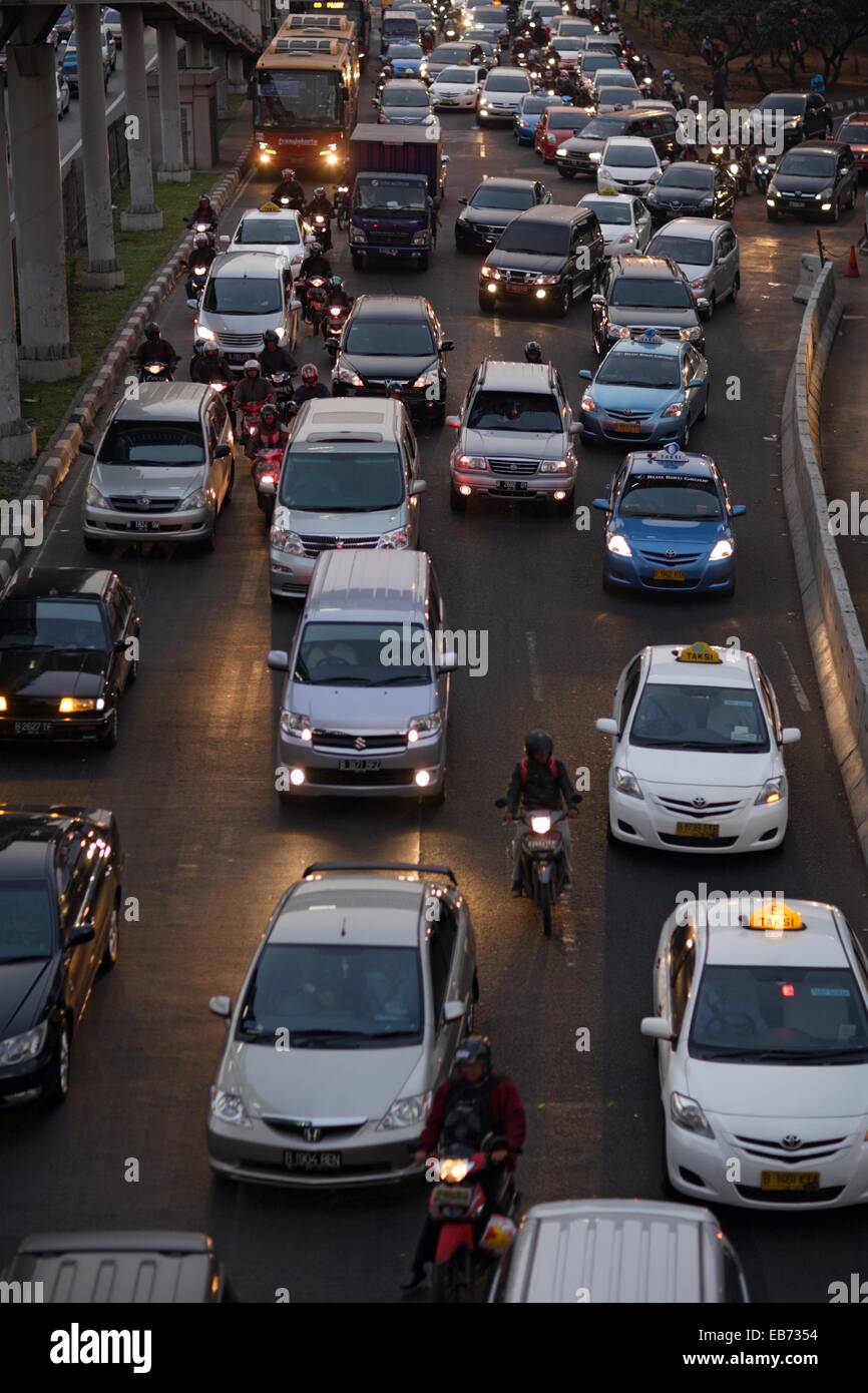 Jakarta road traffics hi-res stock photography and images - Alamy