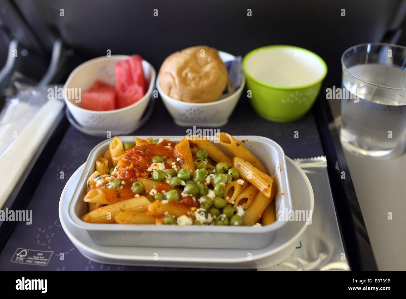Served with airline food tray hi-res stock photography and images - Alamy