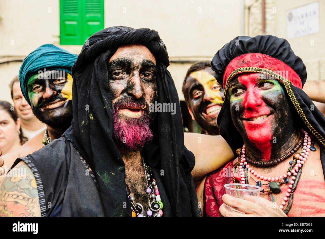 Characterization and makeup of the Muslim warriors Moros and Christians ...