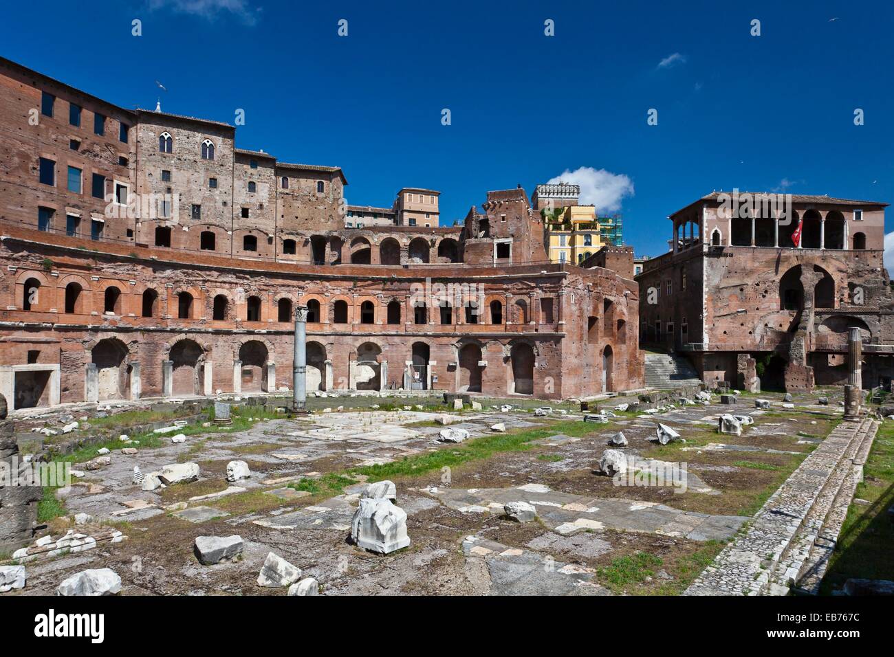 Archaeological restoration of the Roman Forum in Rome, Italy Stock ...