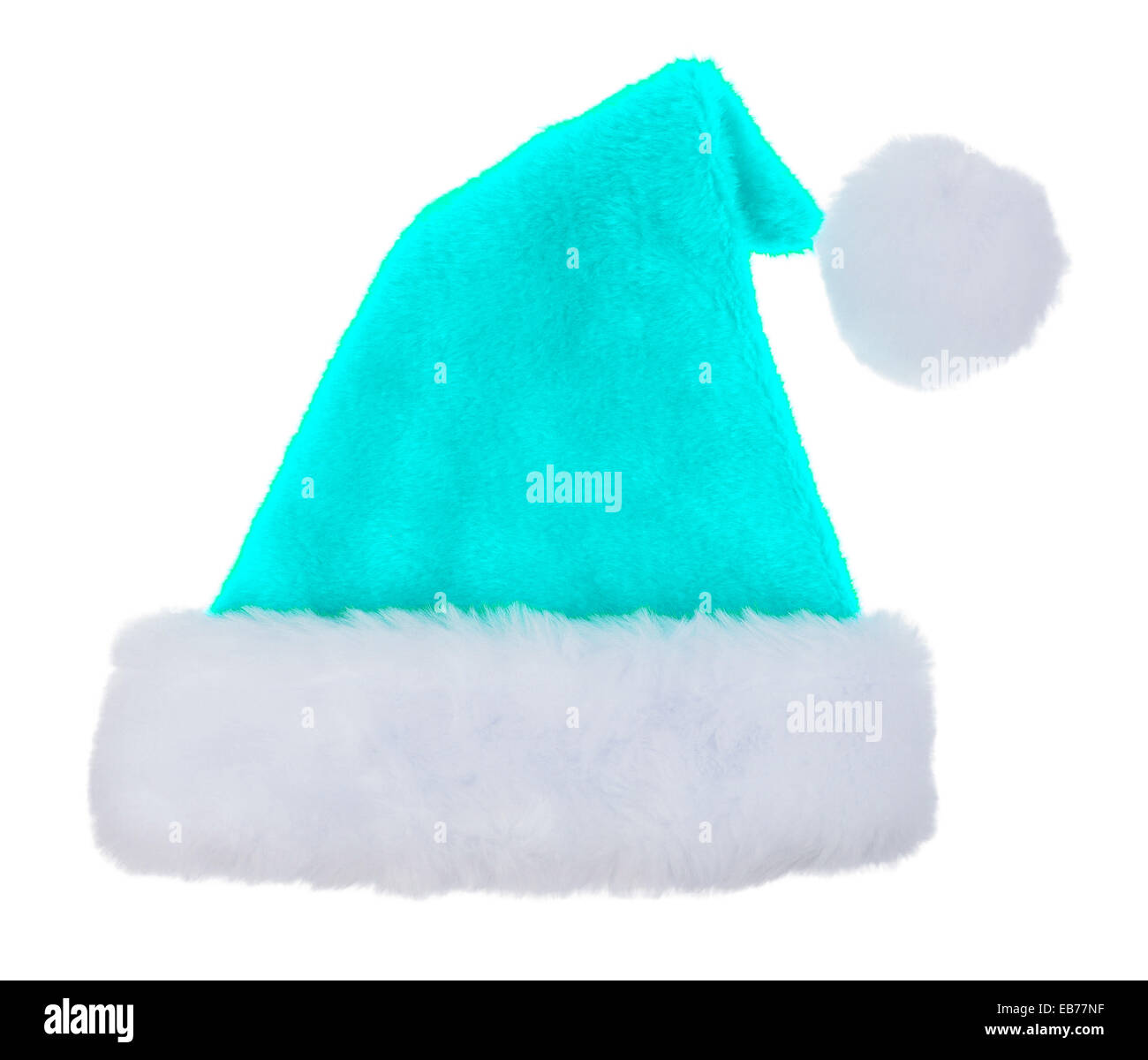 Simple santa hat isolated in white background Stock Photo - Alamy