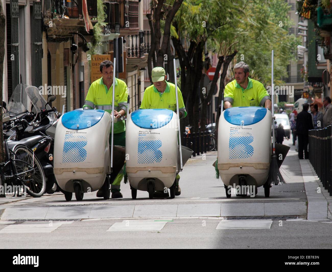 Street sweepers cart hi-res stock photography and images - Alamy