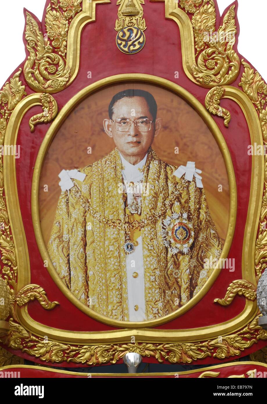 Portrait of King Bhumibol Adulyadej, Rama IX Bangkok Thailand Stock ...