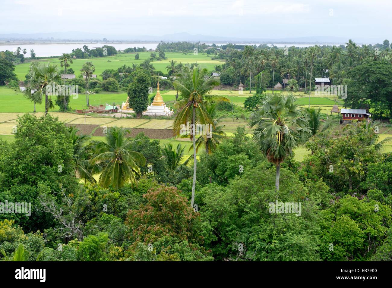 Thagara village Along the Irrawady river Sagaing Division Burma ...