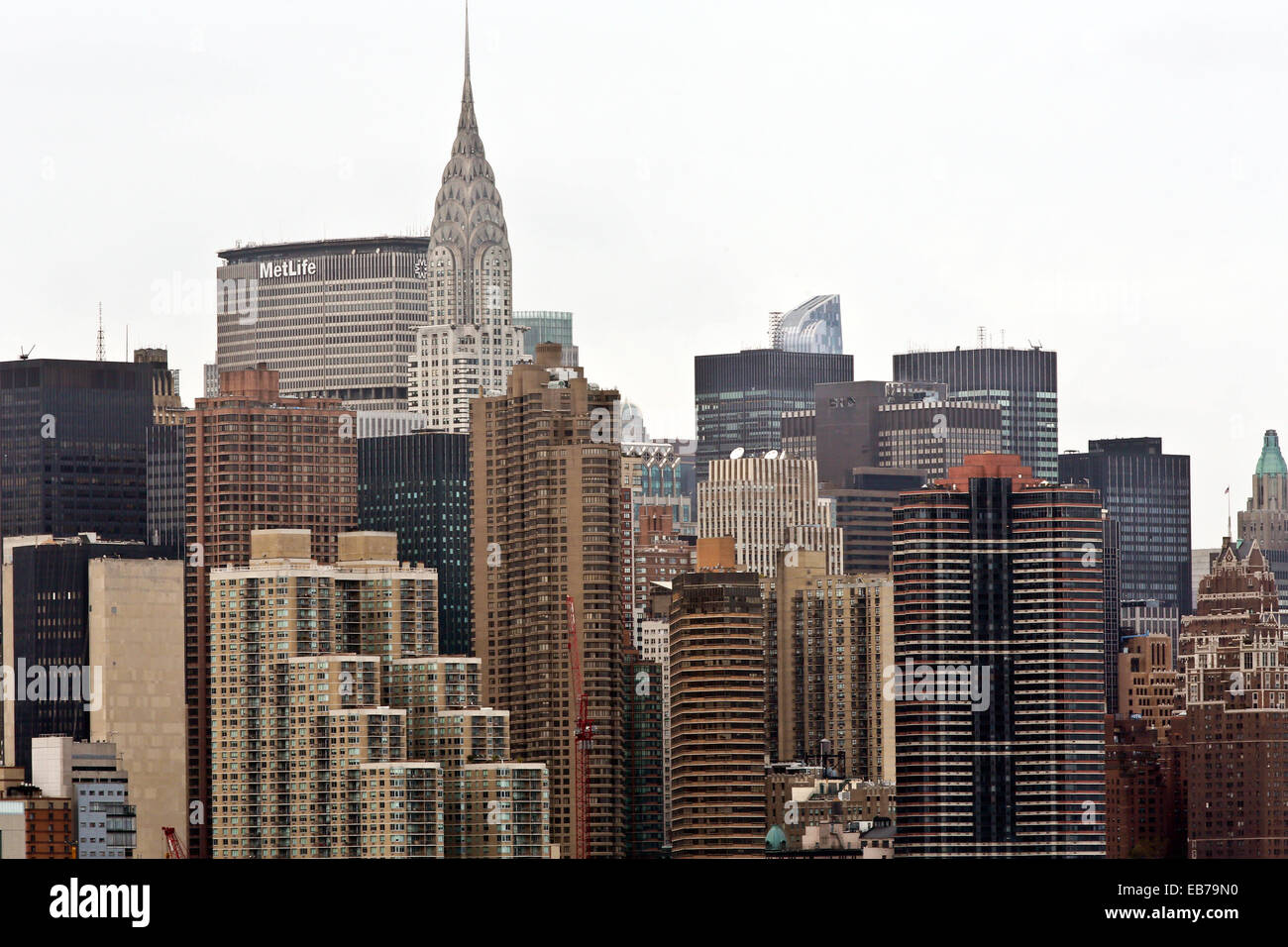 Manhattan Skyline with MetLife & Empire State Building, view from ...