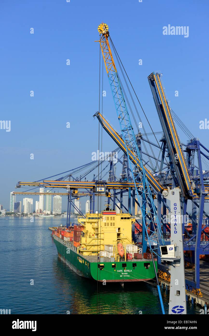 Container port at cartagena hi-res stock photography and images - Alamy