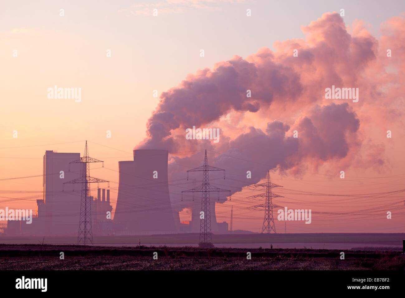 Germany, Coal-fired power station, brown coal Stock Photo - Alamy