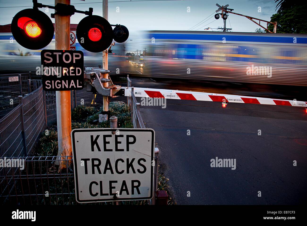Red Flashing Warning Light Train High Resolution Stock Photography and ...