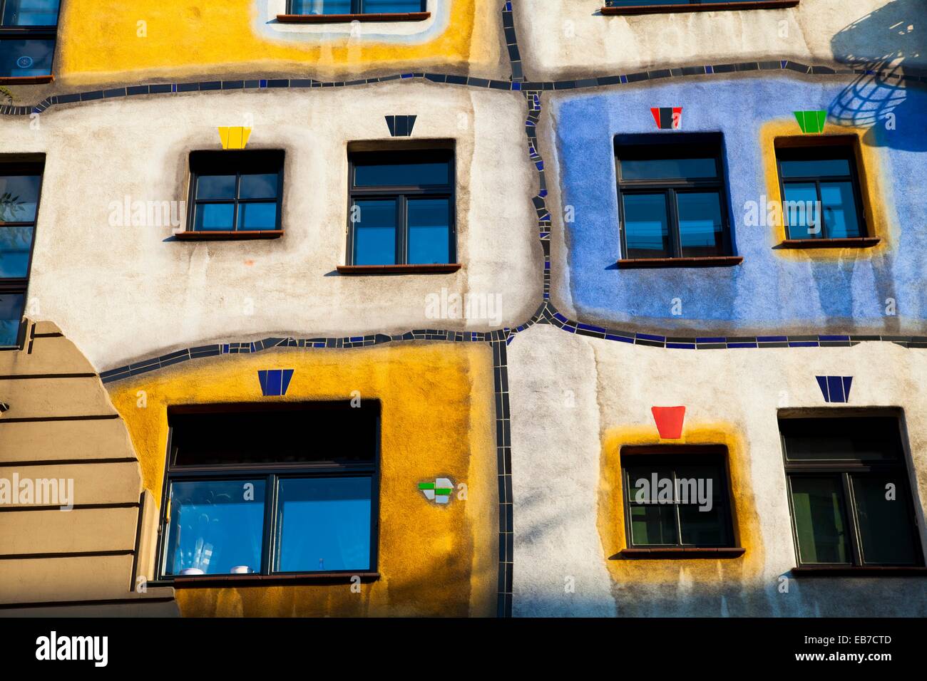 Building designed by Hundertwasser, Hundertwasserhaus, Vienna, Austria ...