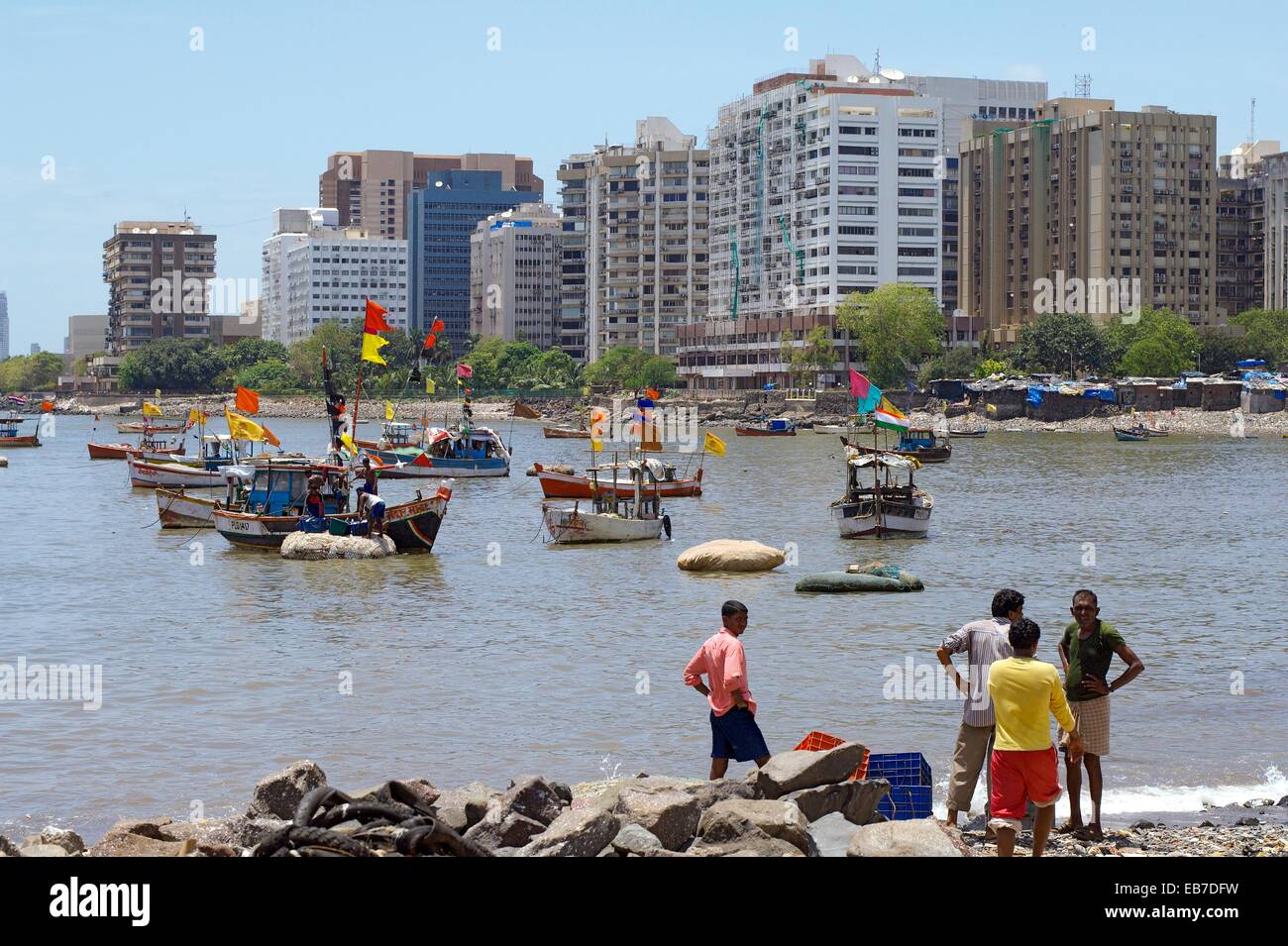 India mumbai bombay back bay hi-res stock photography and images - Alamy