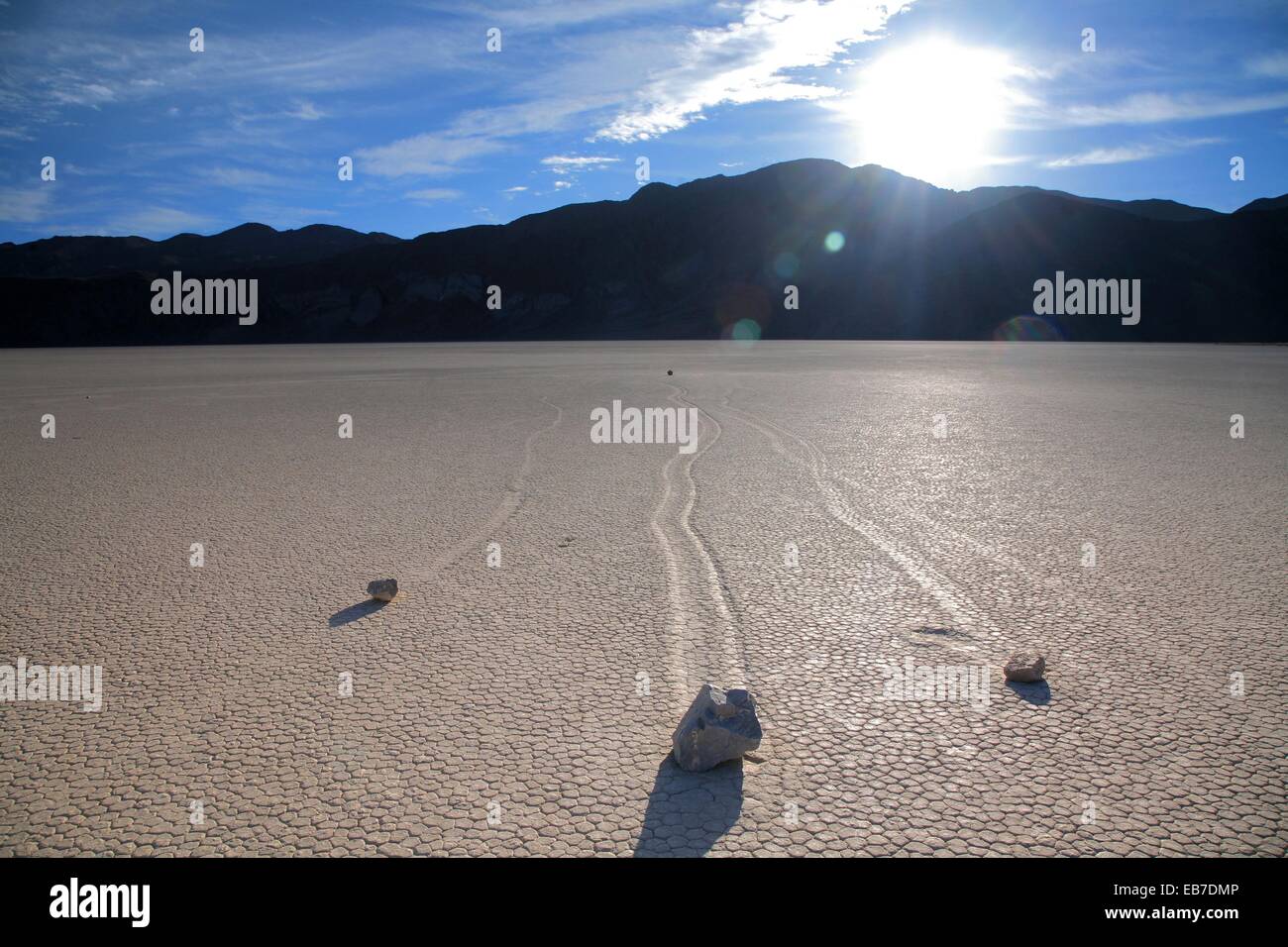 Death Valley, Moving Rocks, California, USA Stock Photo - Alamy