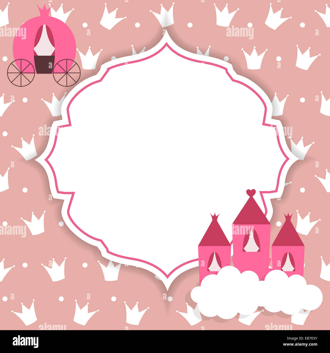 Princess Abstract Background Vector Illustration Stock Photo - Alamy