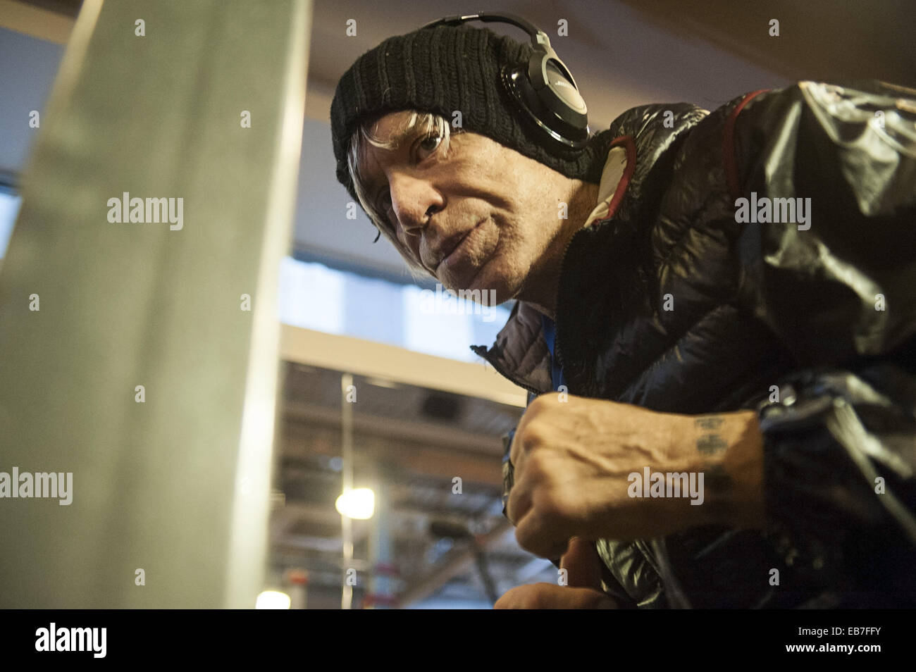 Moscow, Russia. 26th Nov, 2014. Actor Mickey Rourke seen before an open ...