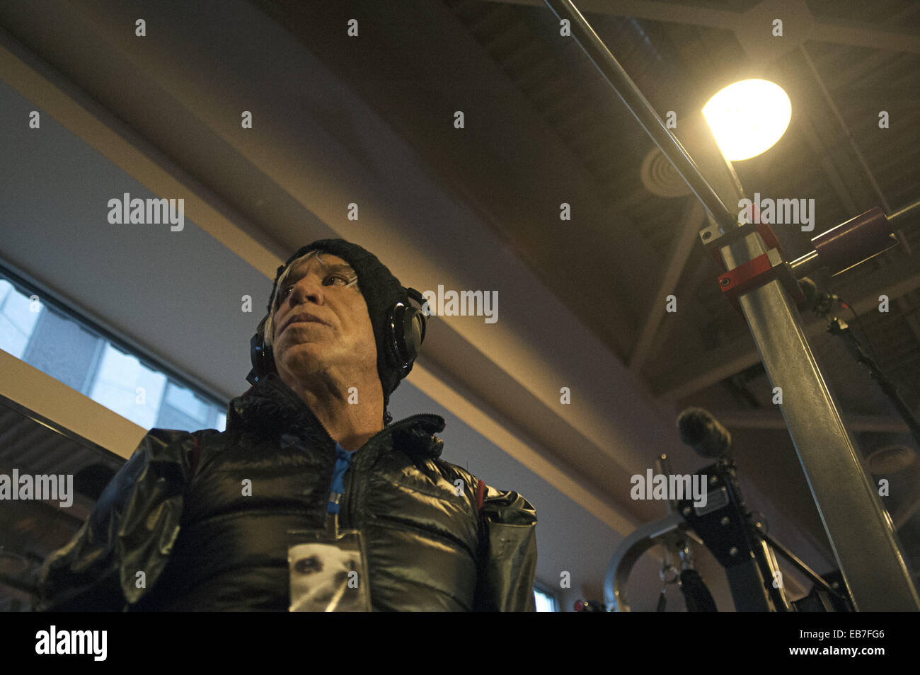 Moscow, Russia. 26th Nov, 2014. Actor Mickey Rourke seen before an open ...