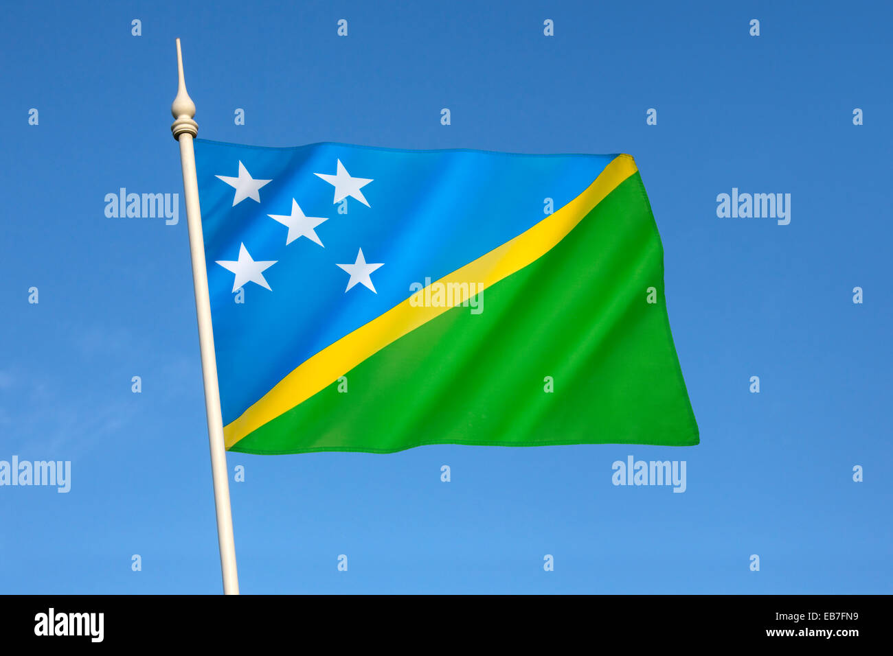 Flag of solomon islands hi-res stock photography and images - Alamy