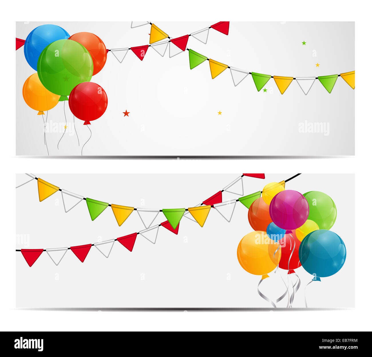 Color Glossy Balloons Background Vector Illustration Stock Photo - Alamy