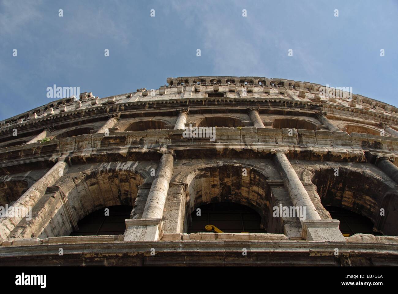 The Colosseum, originally the Flavian Amphitheatre 70-80 AD built by ...