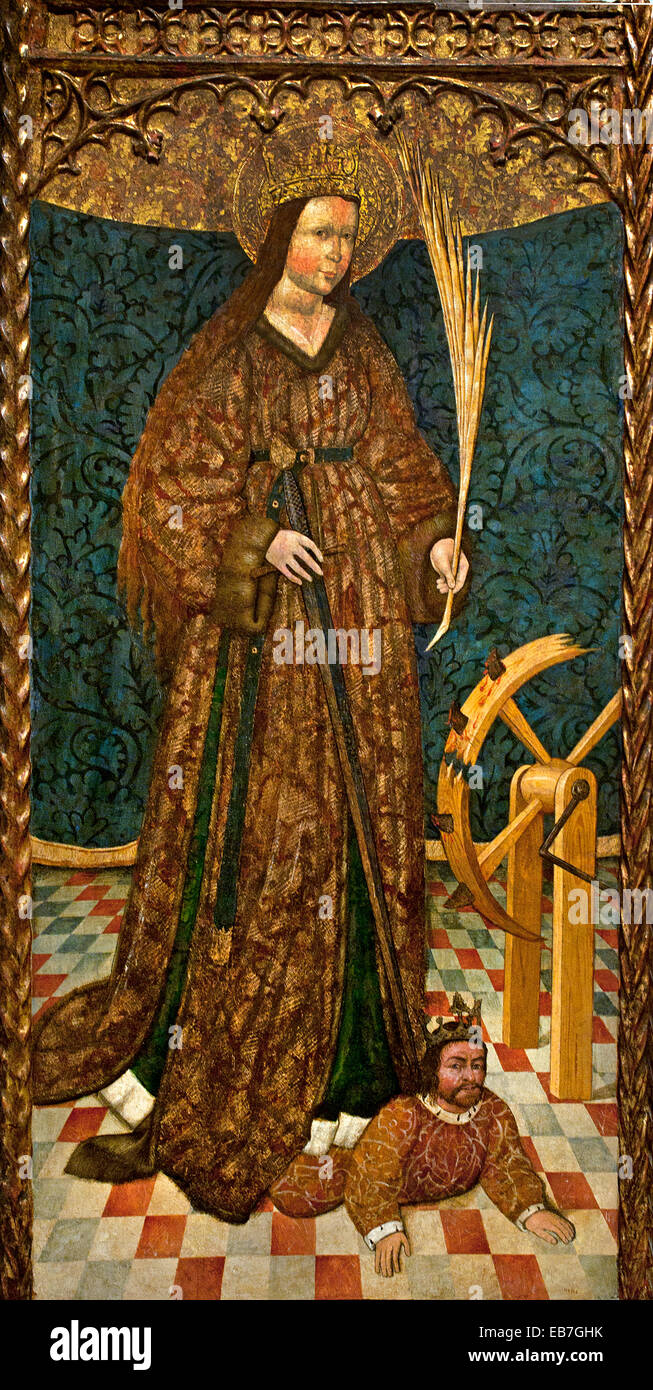 Saint Catherine 15th Century Anonymous Aragon Spain Spanish Medieval ...