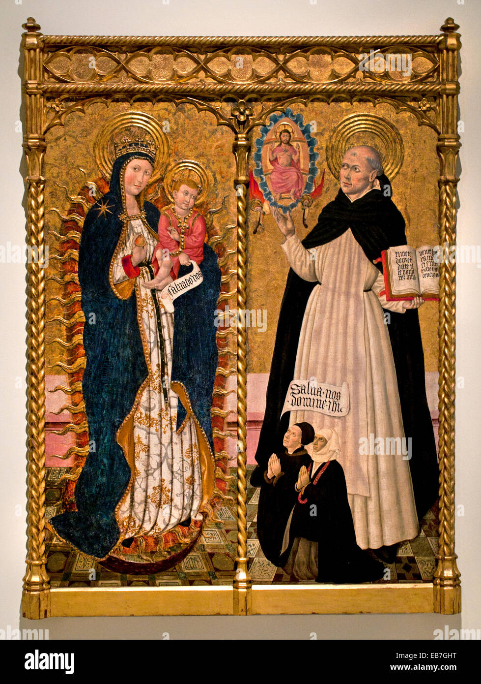 Apocalyptic Virgin and Saint Vincent Ferrer with two Donors Pedro García de Benabarre 1445-1485 ...
