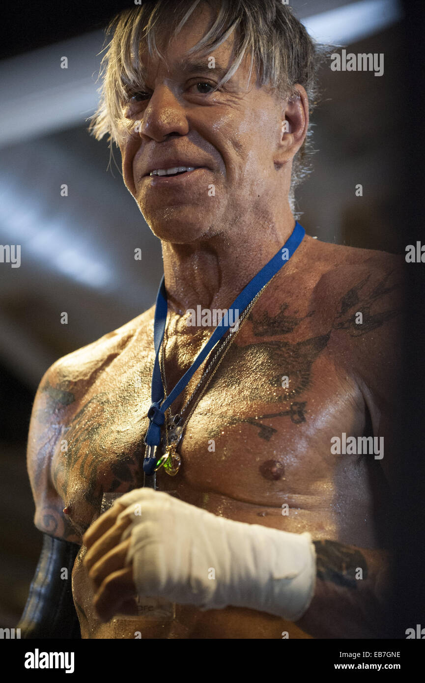 Moscow, Russia. 26th Nov, 2014. Actor Mickey Rourke seen during an open ...
