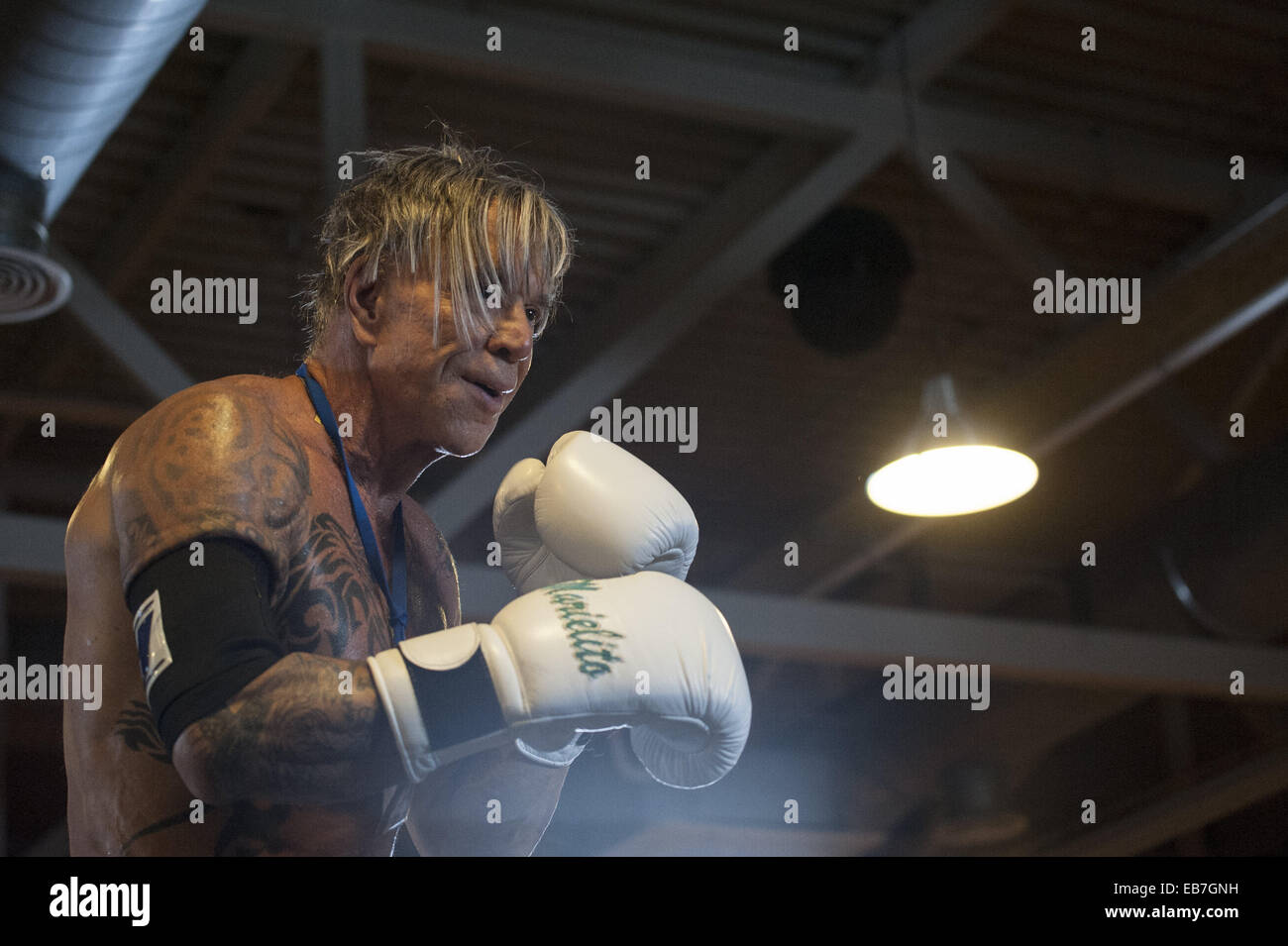 Mickey Rourke Boxing Moscow 2022