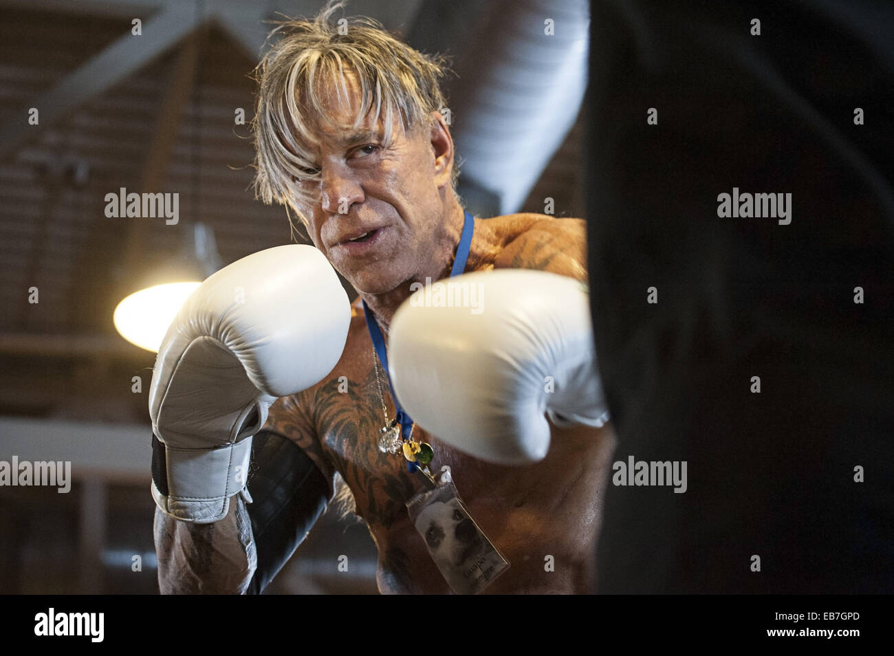 Moscow, Russia. 26th Nov, 2014. Actor Mickey Rourke seen during an open ...