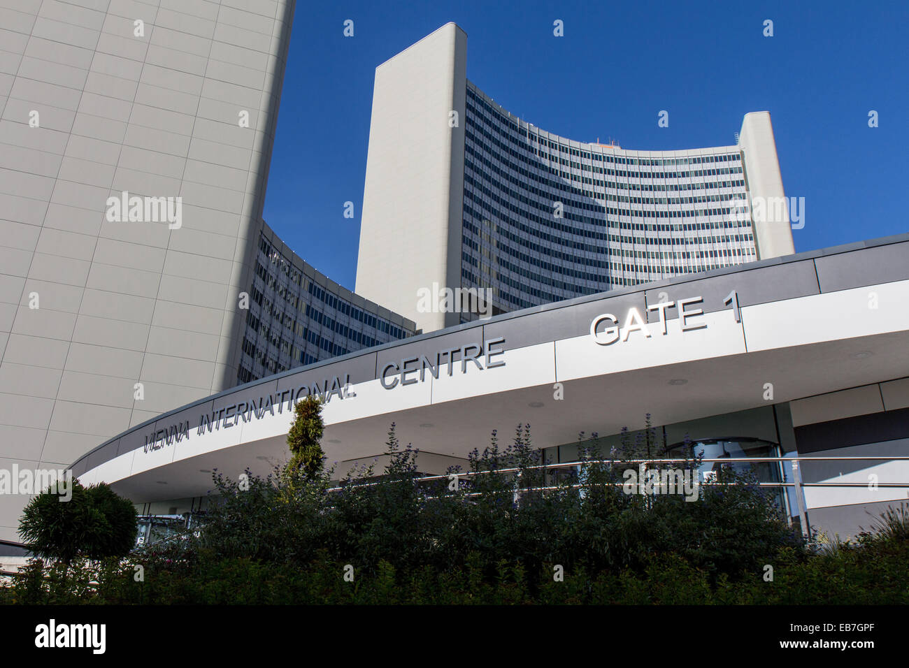 Austria: Main entrance of Vienna International Centre (United Nations ...