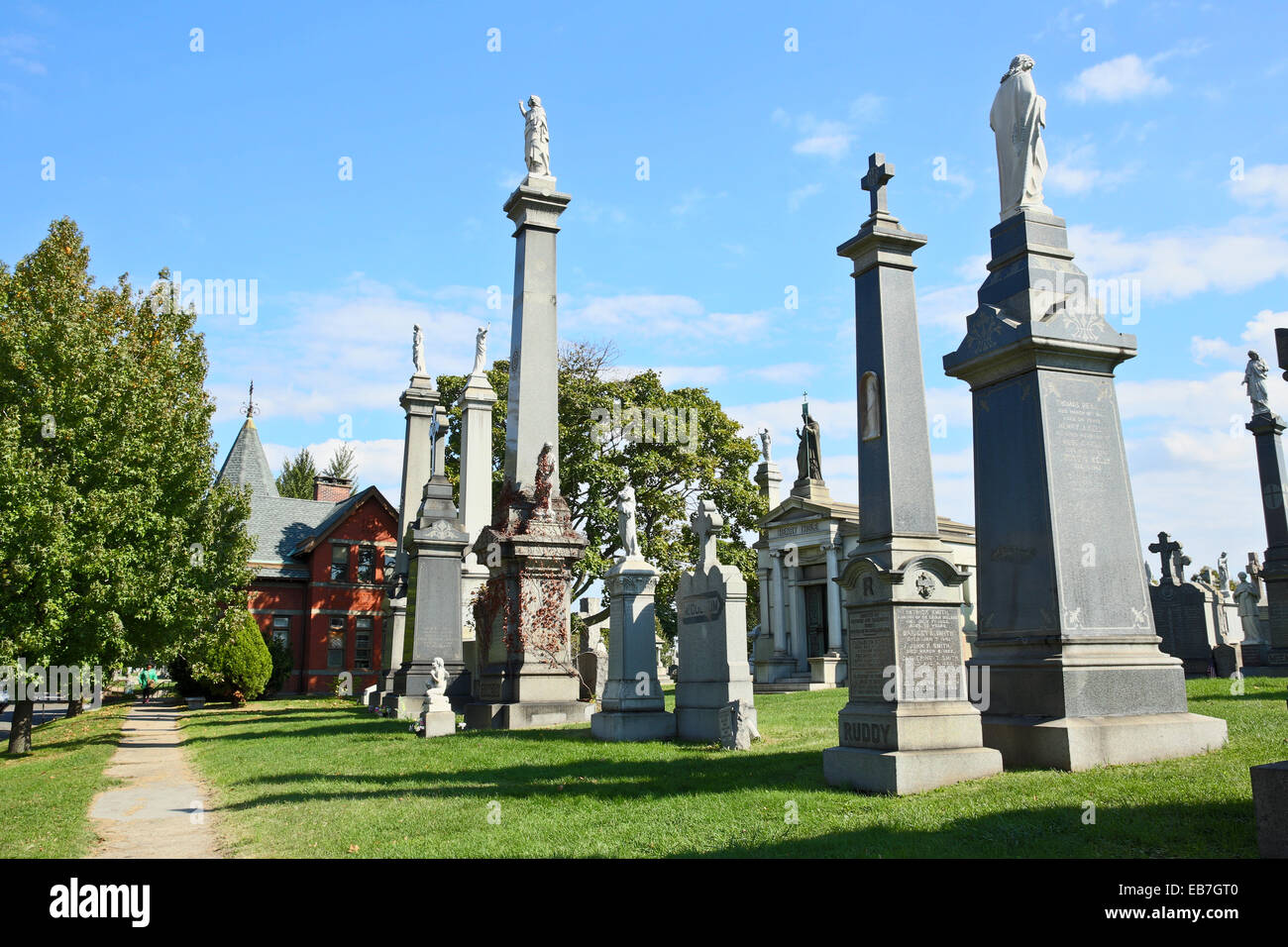 First Calvary Cemetery Queens, NY, USA, Oct. 18, 2014 Stock Photo - Alamy