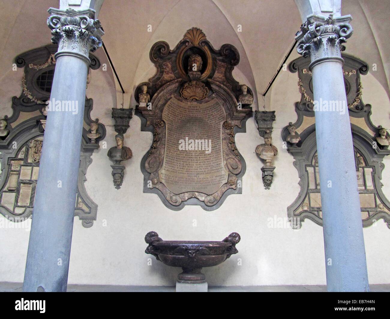Courtyard the Columns also known as Michelozzo's Courtyard (Cortile ...