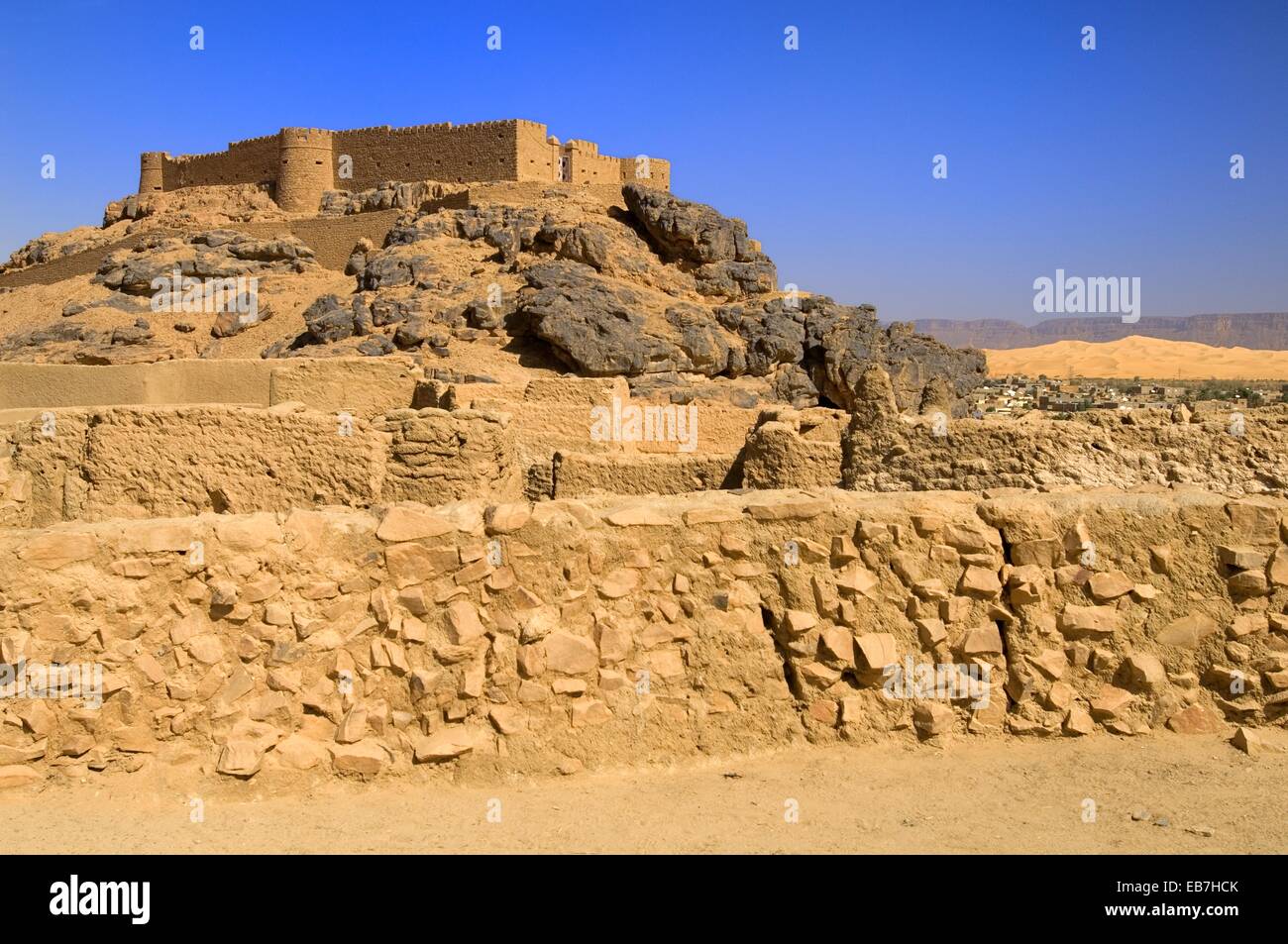 Fortress; Ghat; Libyan Arab Jamahiriya Stock Photo - Alamy