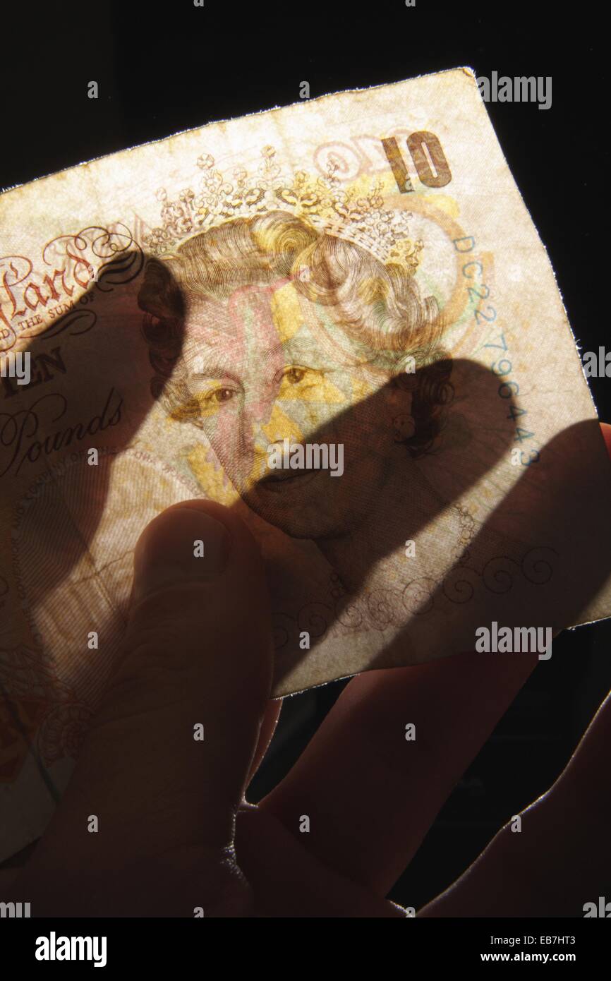 Ten dollar bill black hand hi-res stock photography and images - Alamy