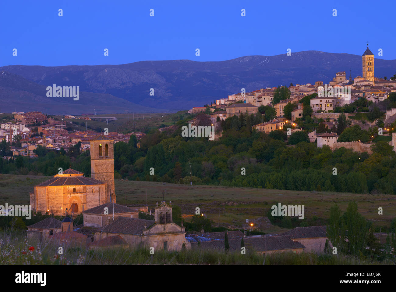 Templar church of the Vera Cruz, Zamarramala. Segovia, Spain Stock ...