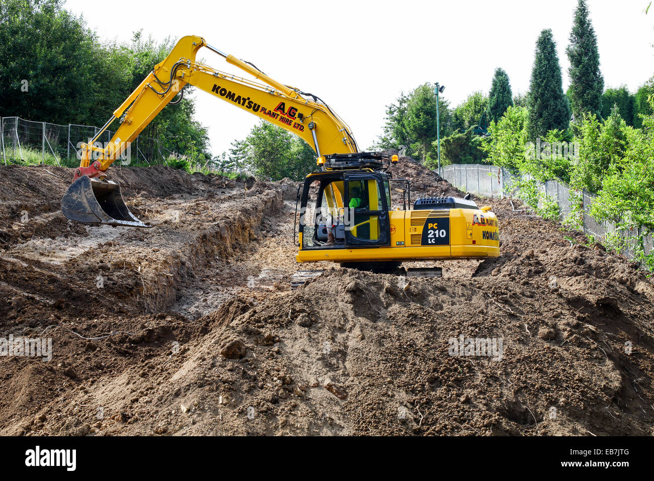 A Komatsu PC210LC-10 Hydraulic Excavator Stock Photo - Alamy