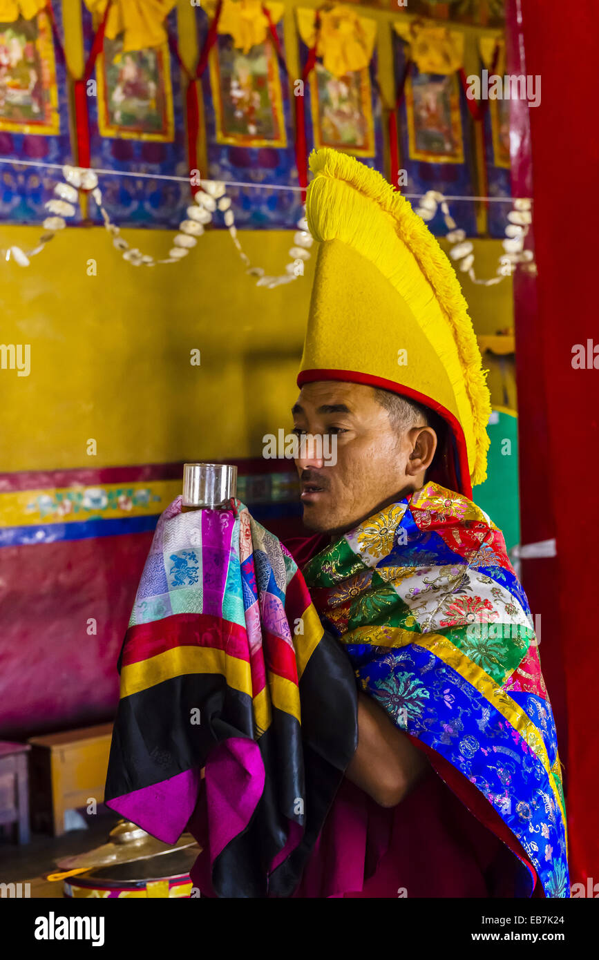 Buddhist Monks Yellow Hat Sect High Resolution Stock Photography and ...